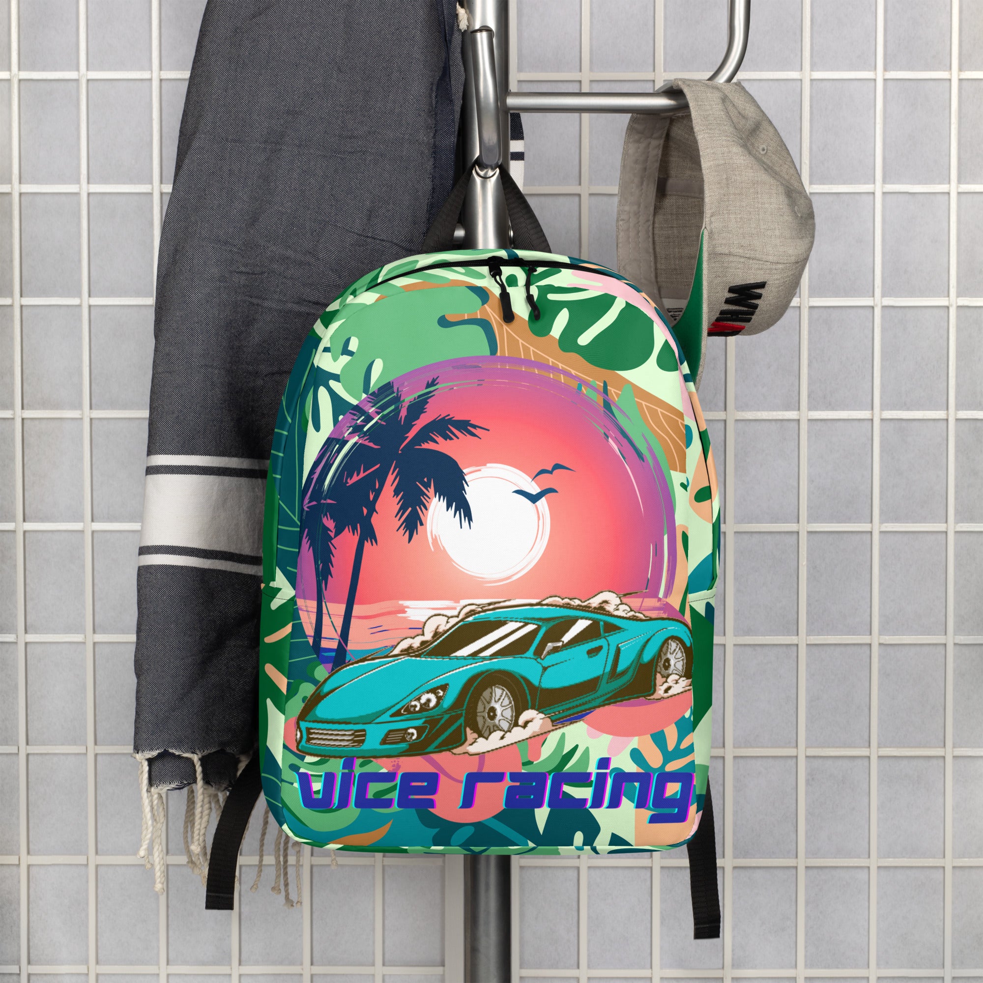 Tropical race car backpack – Vice Racing Club